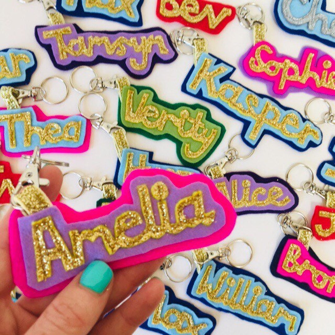 School Bag Tag Personalised Bag Tag Name Bag Tag Book Bag - Etsy
