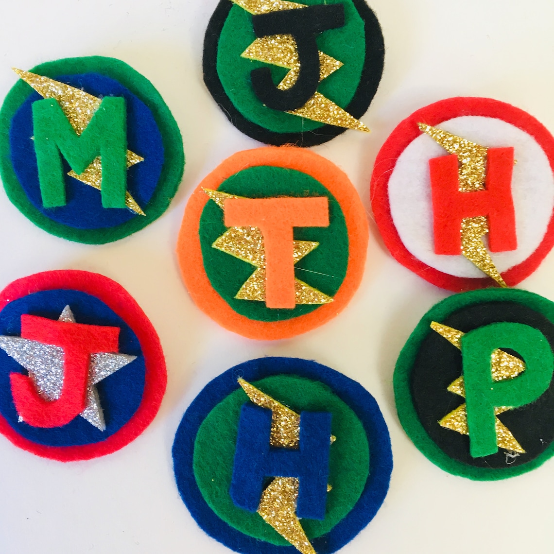 Personalised Superhero Pin Badge Custom Letter Badge - Etsy UK