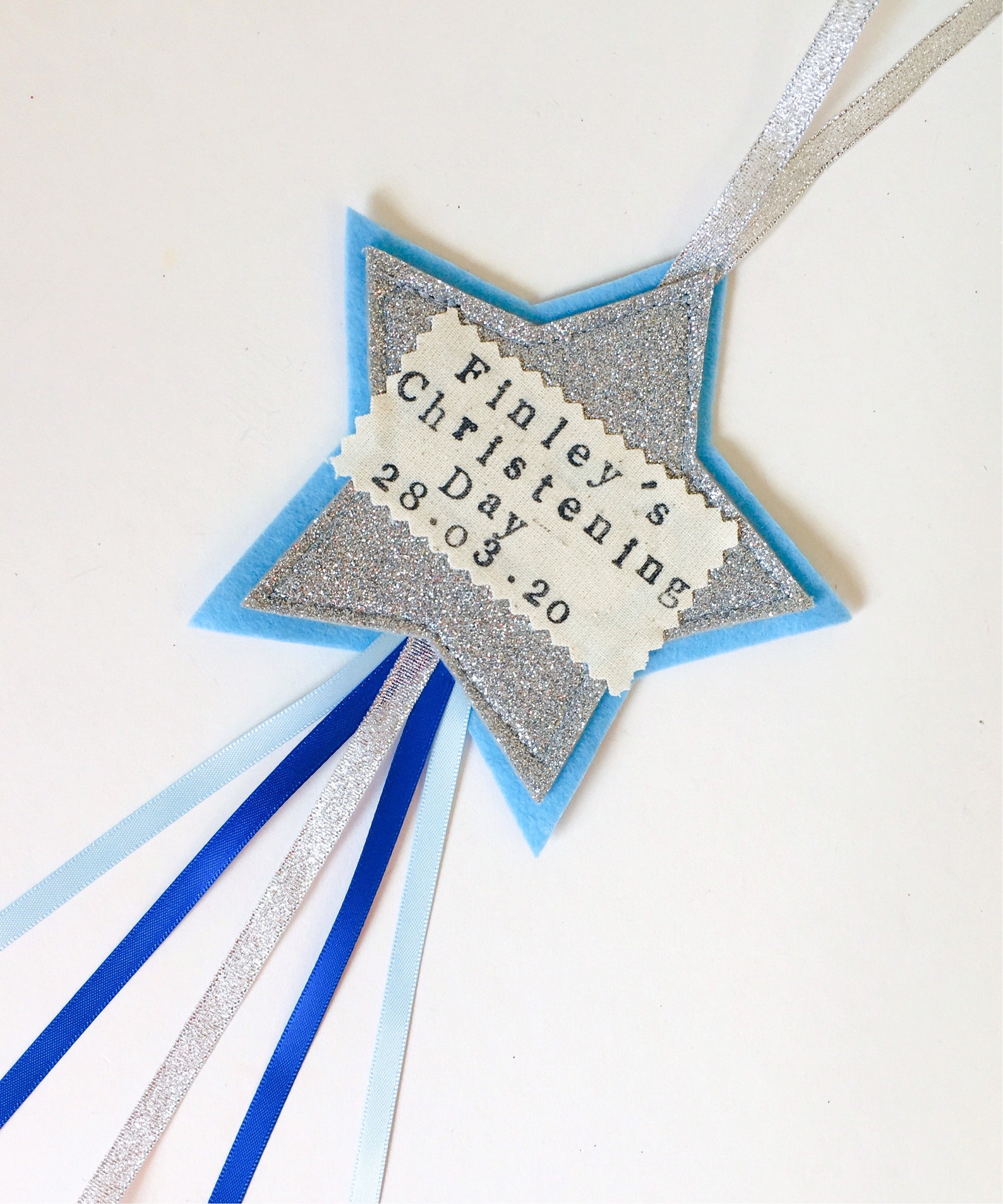 Baby Star Hanging Christening Gift Star Hanging Baby Name | Etsy