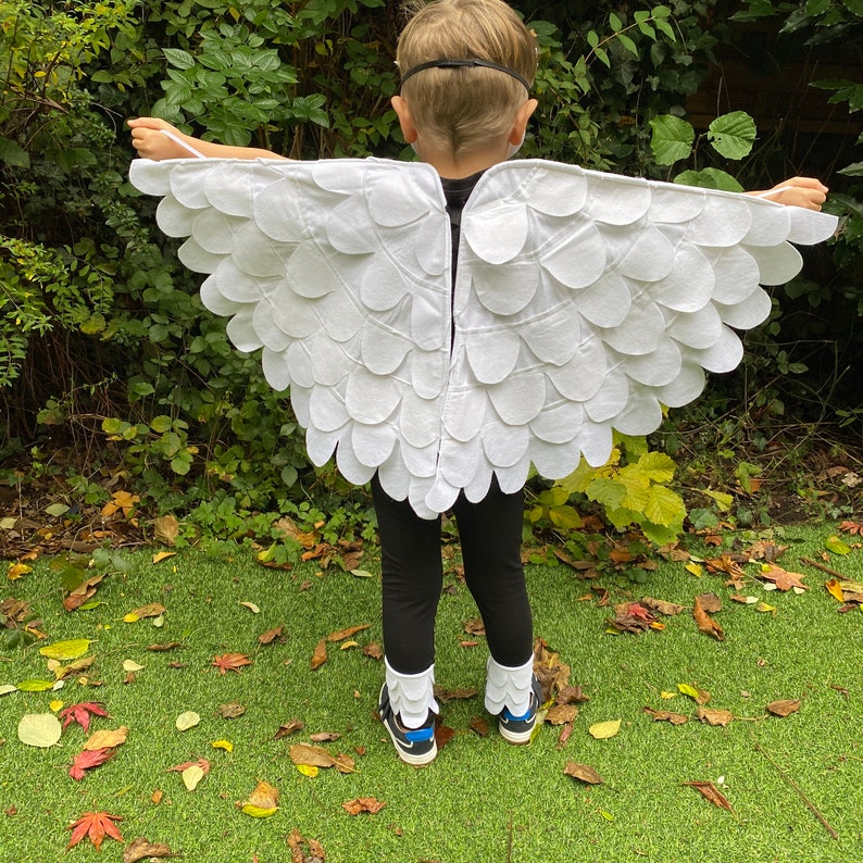 Disfraz de paloma blanca para niños alas de paloma para - Etsy México