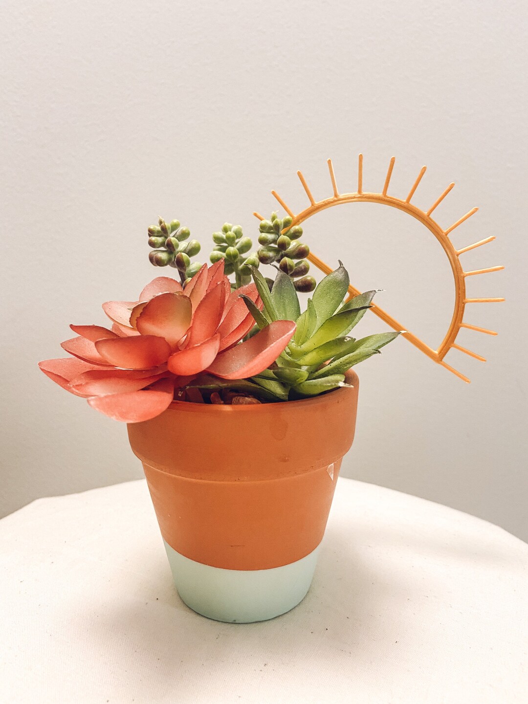 Boho Sun Plant Tag/ Boho Sun Plant Stake/ Sun Plant Tag/ Sun Plant ...