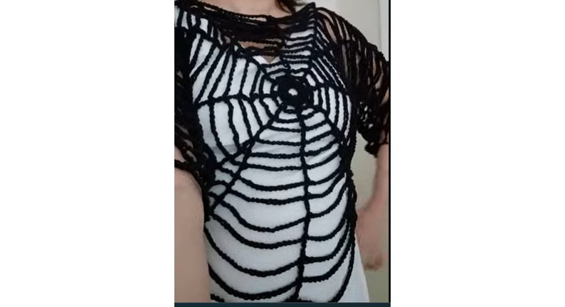 Spider Web Crochet Top Pattern; Halloween Top Pattern - Etsy
