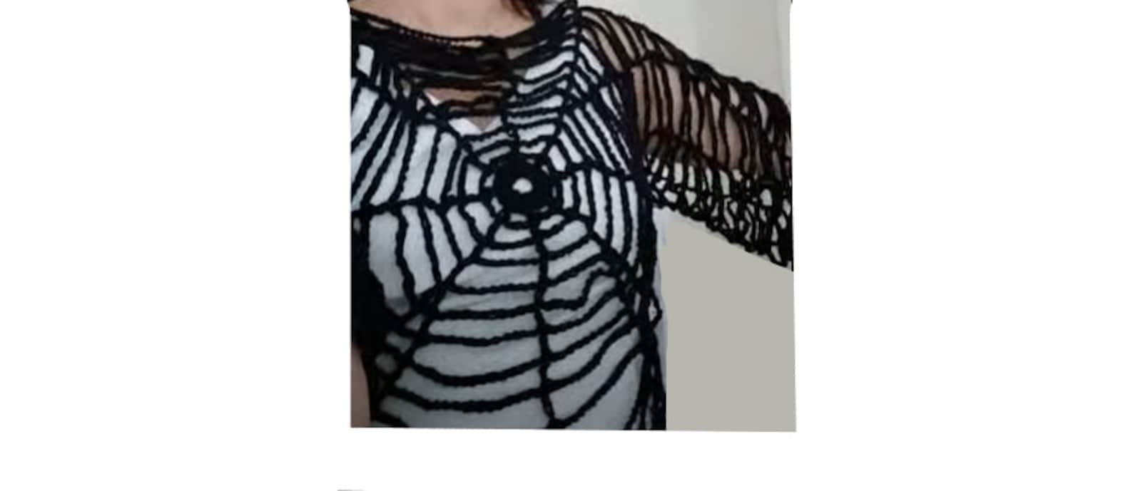 Spider Web Crochet Top Pattern; Halloween Top Pattern - Etsy