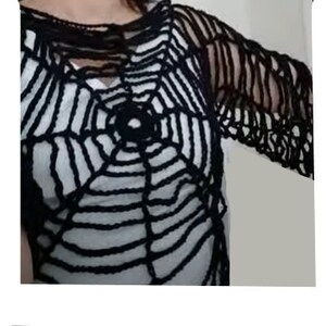 Spider Web Crochet Top Pattern; Halloween Top Pattern - Etsy