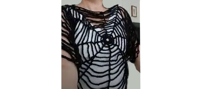 Spider Web Crochet Top Pattern; Halloween Top Pattern - Etsy