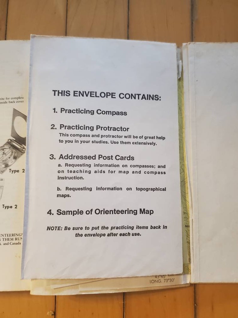 1970s Maps and Compass Book - Etsy