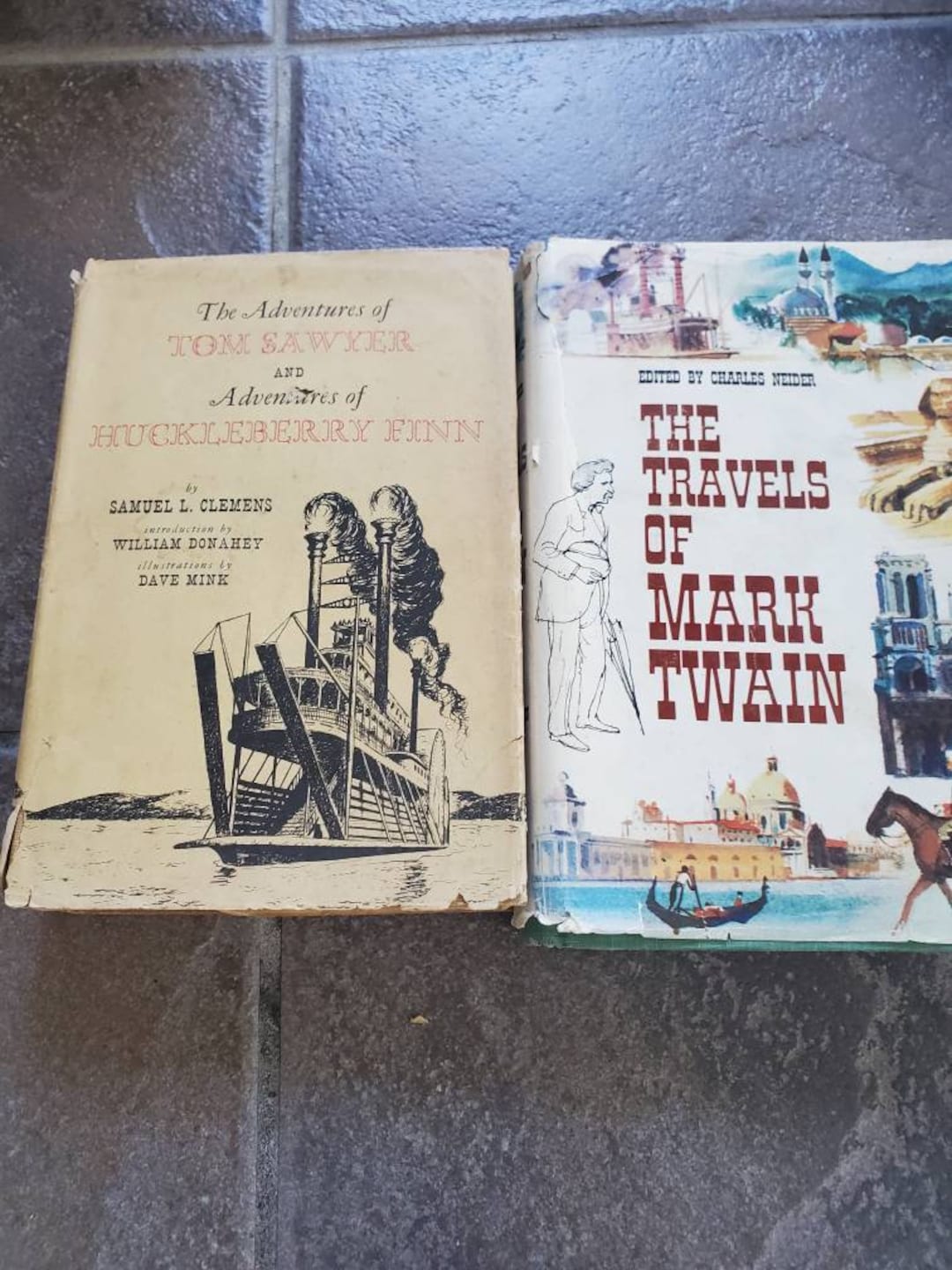2 Vintage Mark Twain Books - Etsy