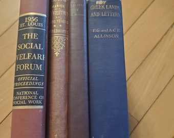 Lot of 10 Vintage History Books, Bundle of 10 Hard Cover Vintage ...