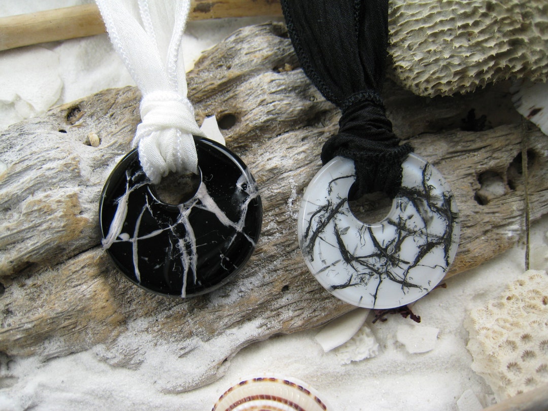 Fused Glass Memorial HAIR JEWELRY ~ Black - Etsy
