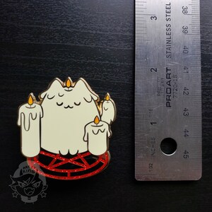Candle Cat Enamel Pin - Etsy