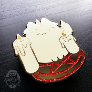 Candle Cat Enamel Pin - Etsy