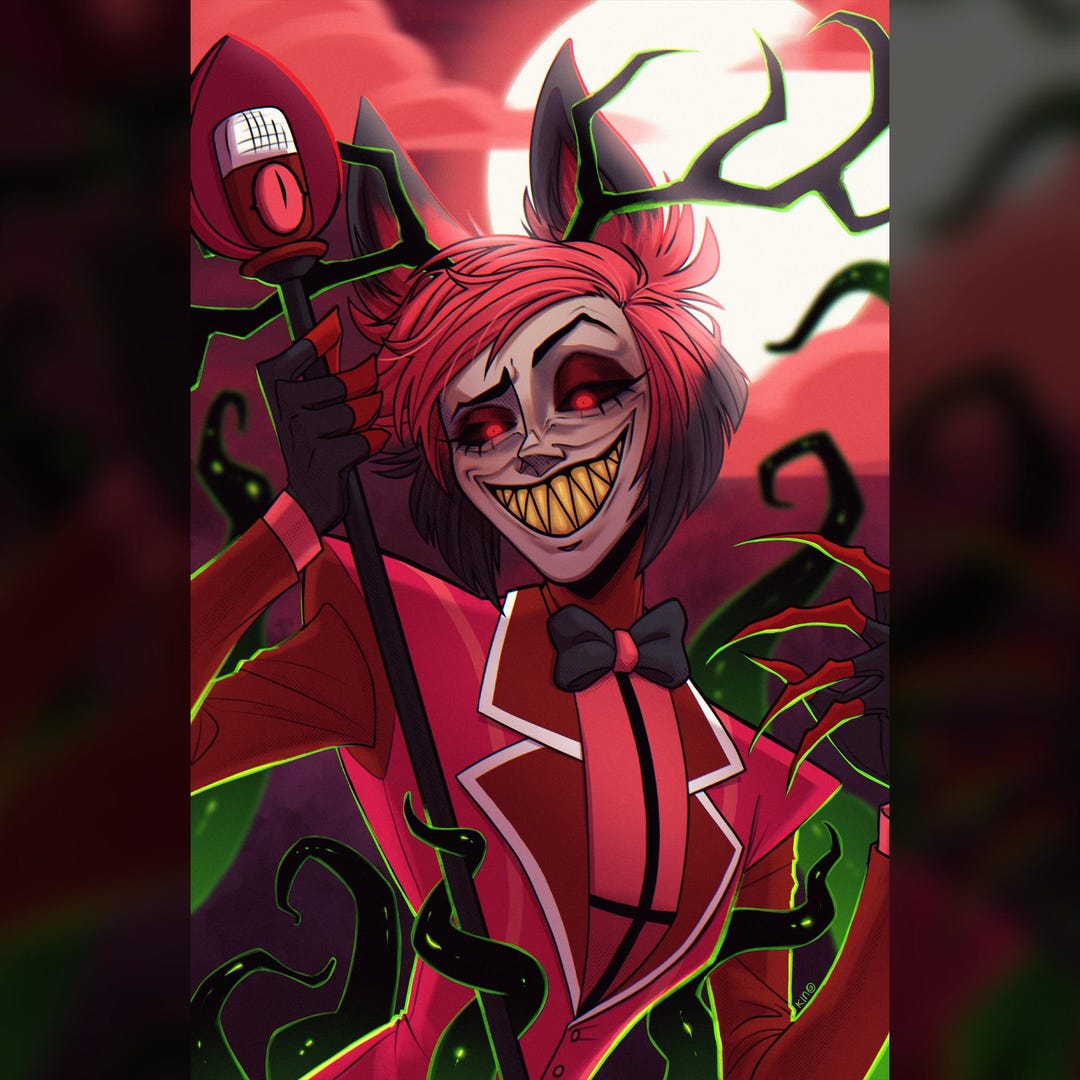 Alastor Hazbin Hotel Art Print - Etsy