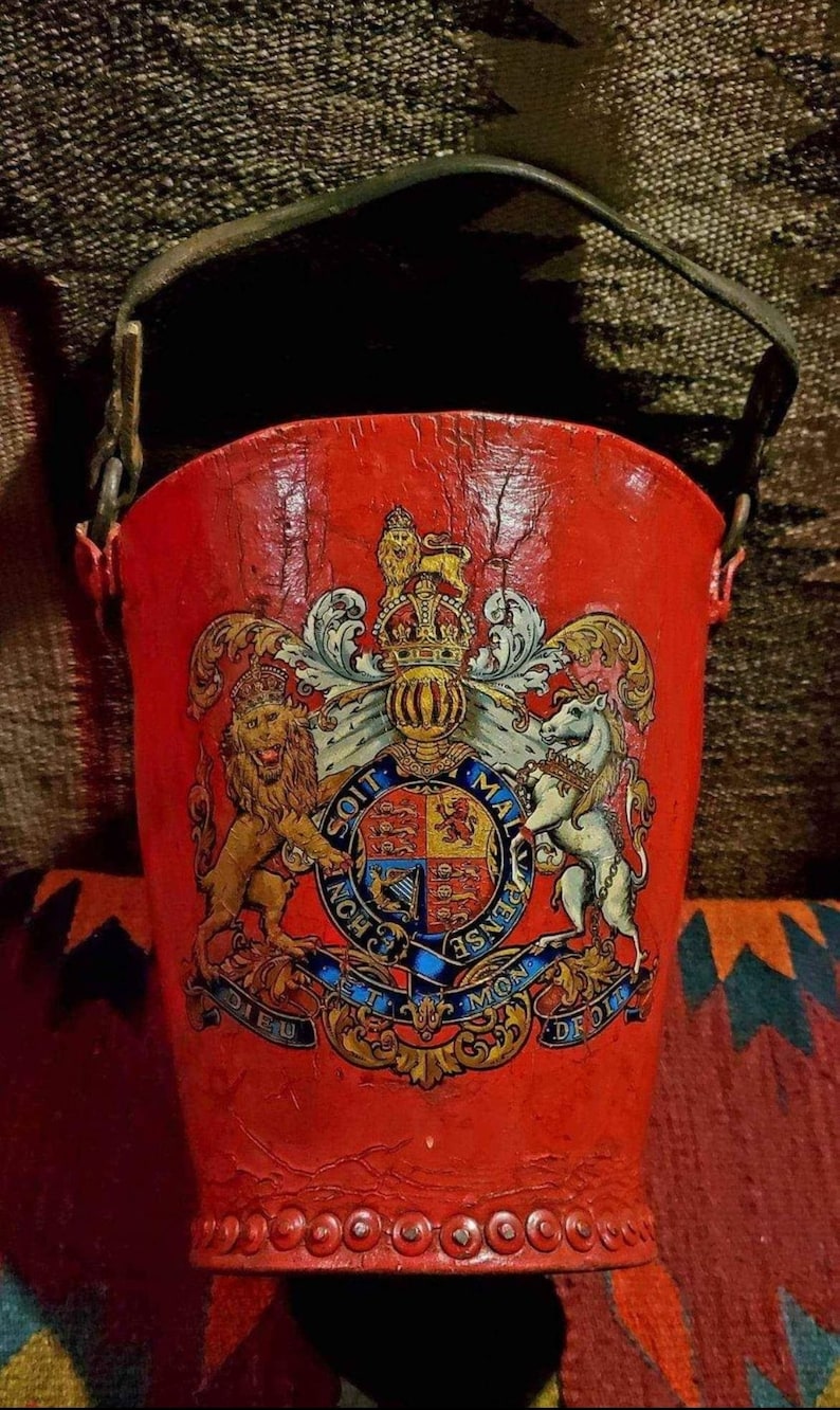 English Fire Brigade Bucket From 1700s! - Etsy