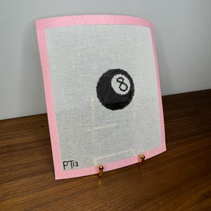 Magic 8 Ball Needlepoint Canvas - Hand-painted Retro Design - Etsy
