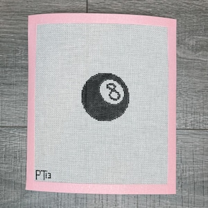 Magic 8 Ball Needlepoint Canvas - Hand-painted Retro Design - Etsy