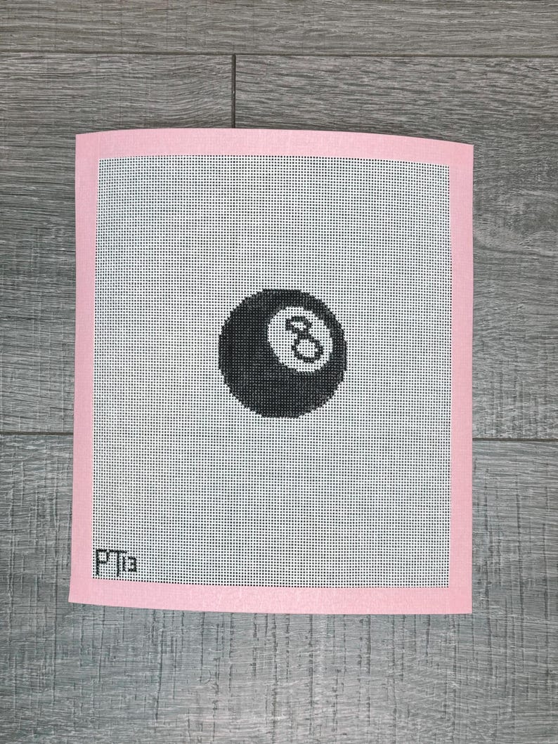 Magic 8 Ball Needlepoint Canvas - Hand-painted 18 Mesh - Magic Eight ...