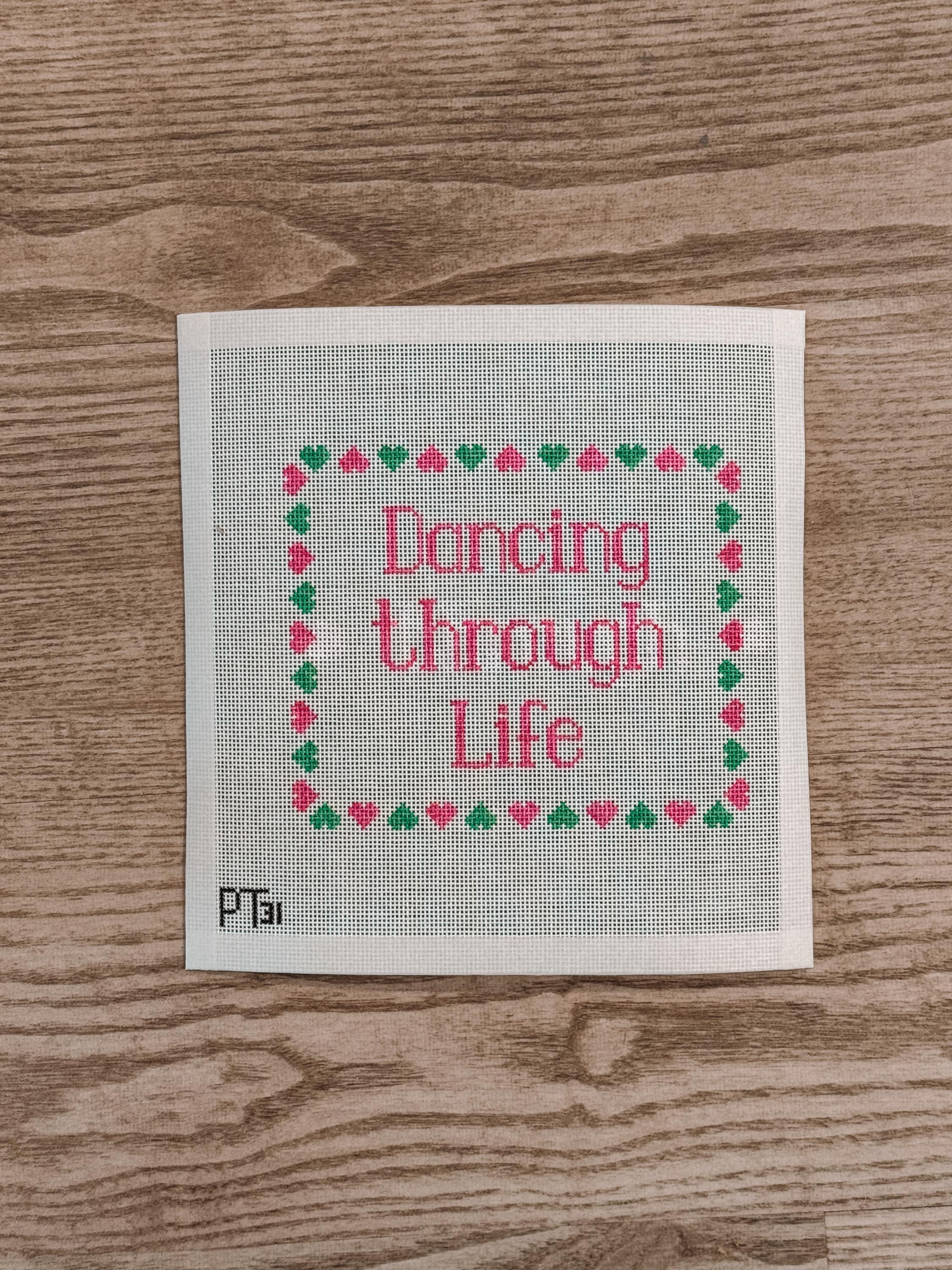Wicked 'dancing Through Life' Hand-painted Needlepoint Canvas - 18 Mesh ...
