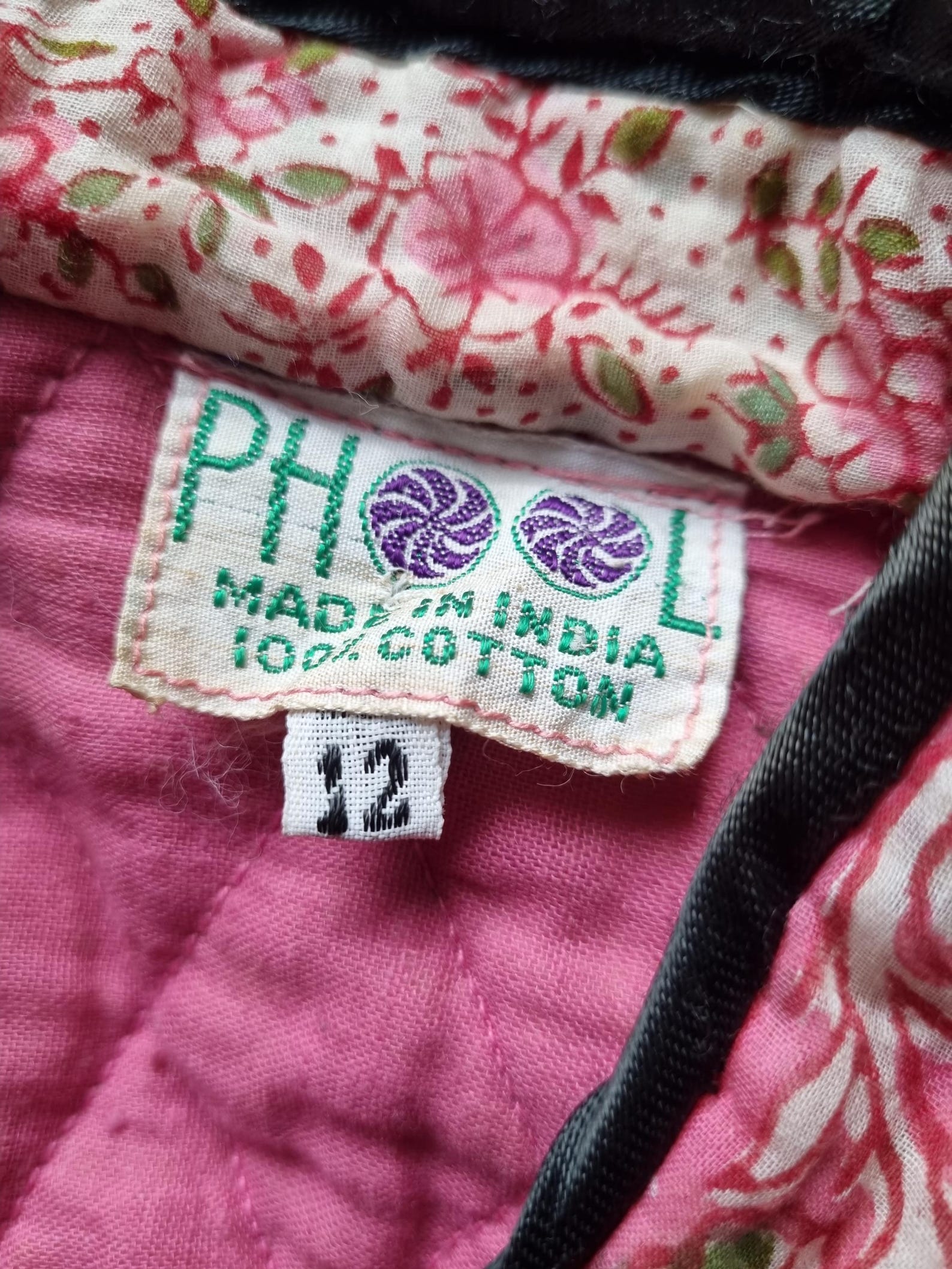 Vintage Phool Indian Quilted Cotton Boho Hippy 70s Jacket Coat S - Etsy