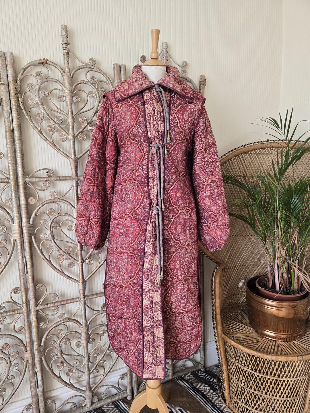 Vintage Anokhi Indian Quilted Cotton Boho Hippy 70s Jacket Coat S - Etsy