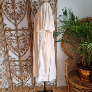 Vintage Peach Pink Lace Prairie Cheesecloth 80s Cotton Mix - Etsy