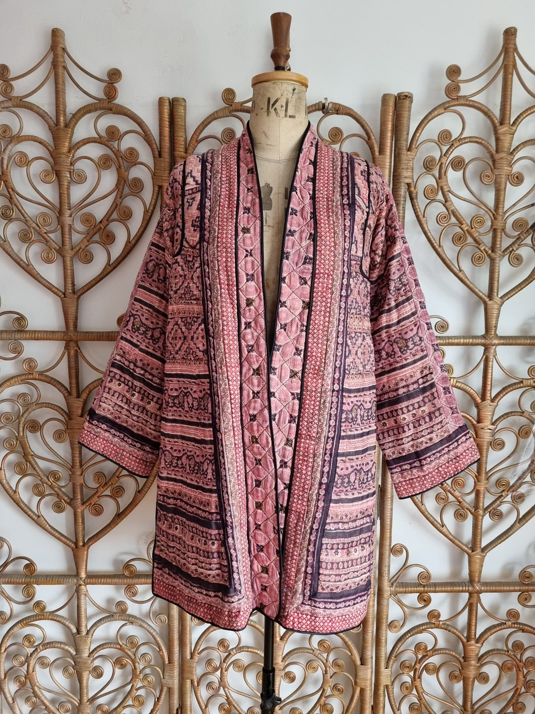 Vintage Phool Indian Quilted Cotton Boho Hippy 70s Jacket Coat - Etsy