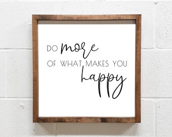 Do What Makes You Happy Wall Art - Etsy