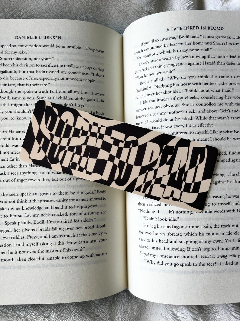Born to Read Illusion Bookmark / Fantasy Reader Bookmark / Book Lover ...