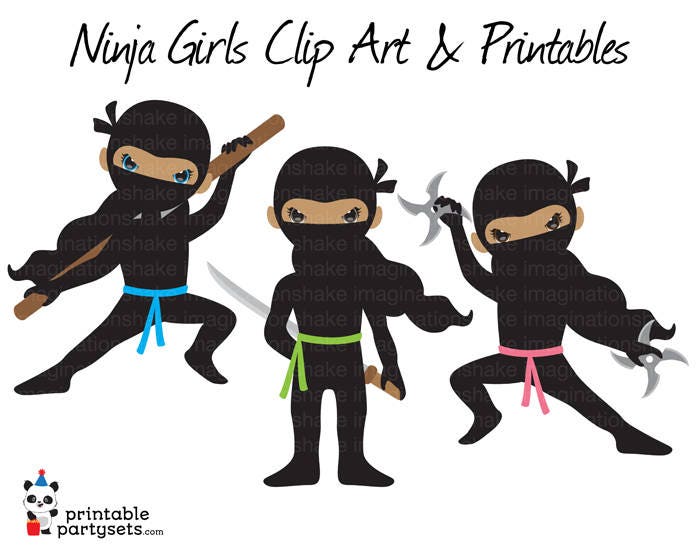 Ninja Girl Clip Art
