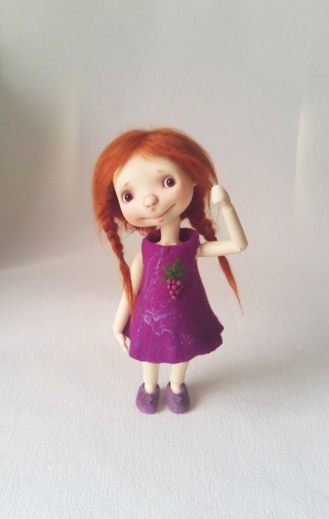Sprocket Connie Lowe Felted Outfit "grape Juice" Sprocket Clothes ...