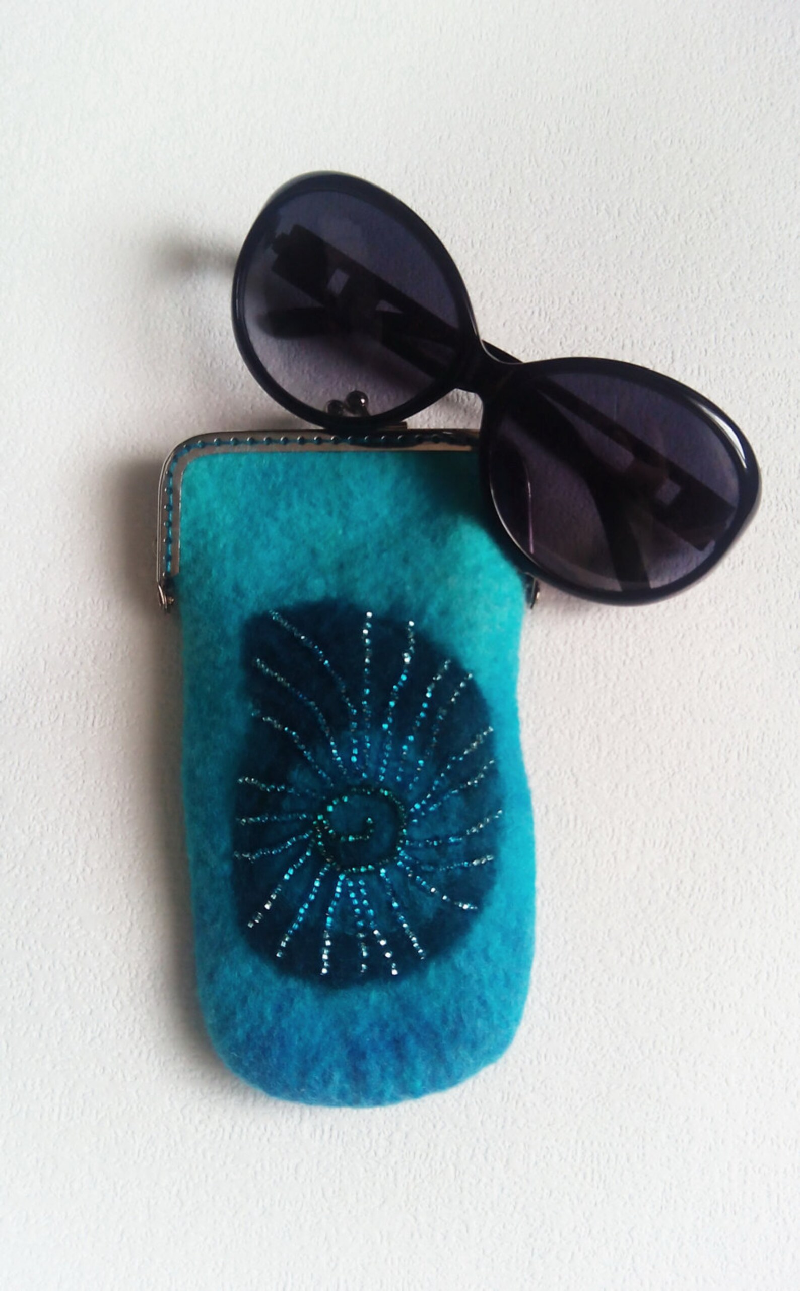 Felted Glasses Case sea Shell Eyeglasses Case | Etsy