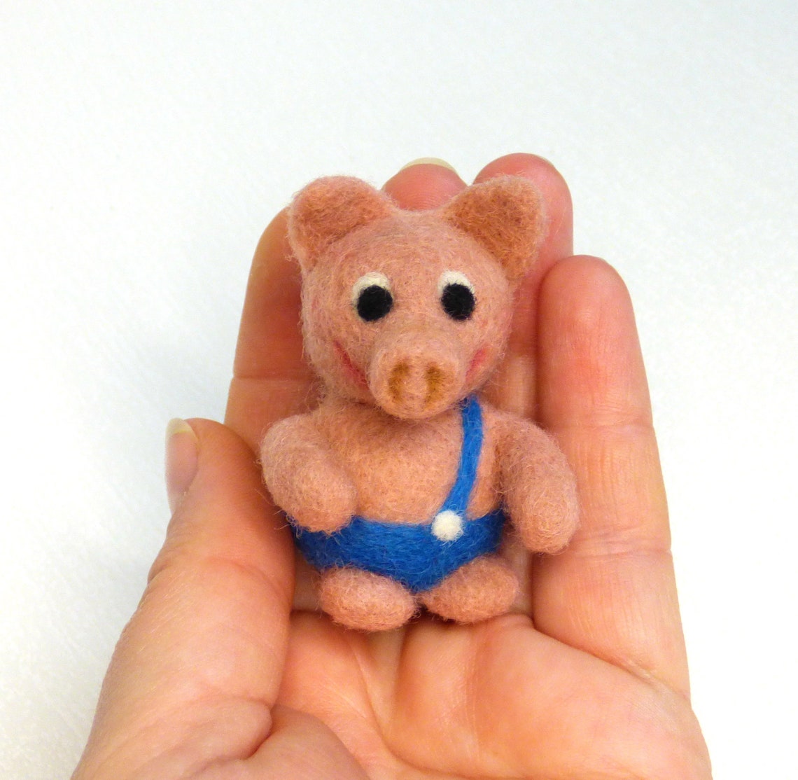 Needle Felted Pig Nif-Nif Dollhouse toy Needle felted toy | Etsy