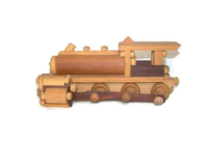 Hand Crafted Desk Model Wooden Train / Locomotive Childs Toy - Etsy