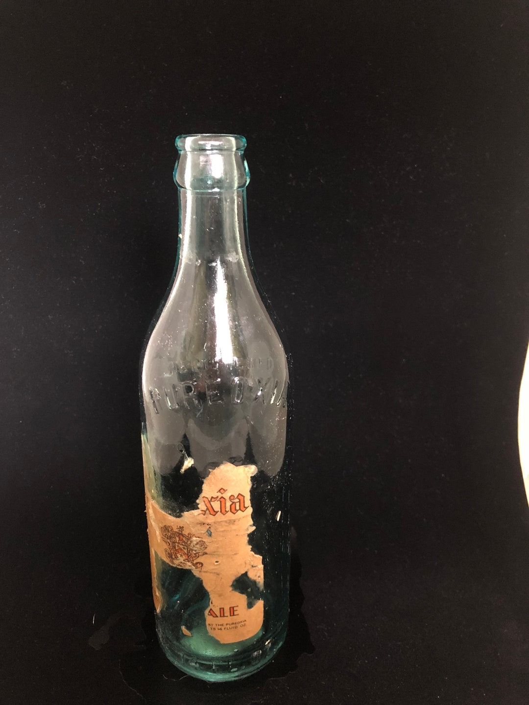 Teal Pureoxia Vintage Soda Bottle Collectible - Etsy Ireland