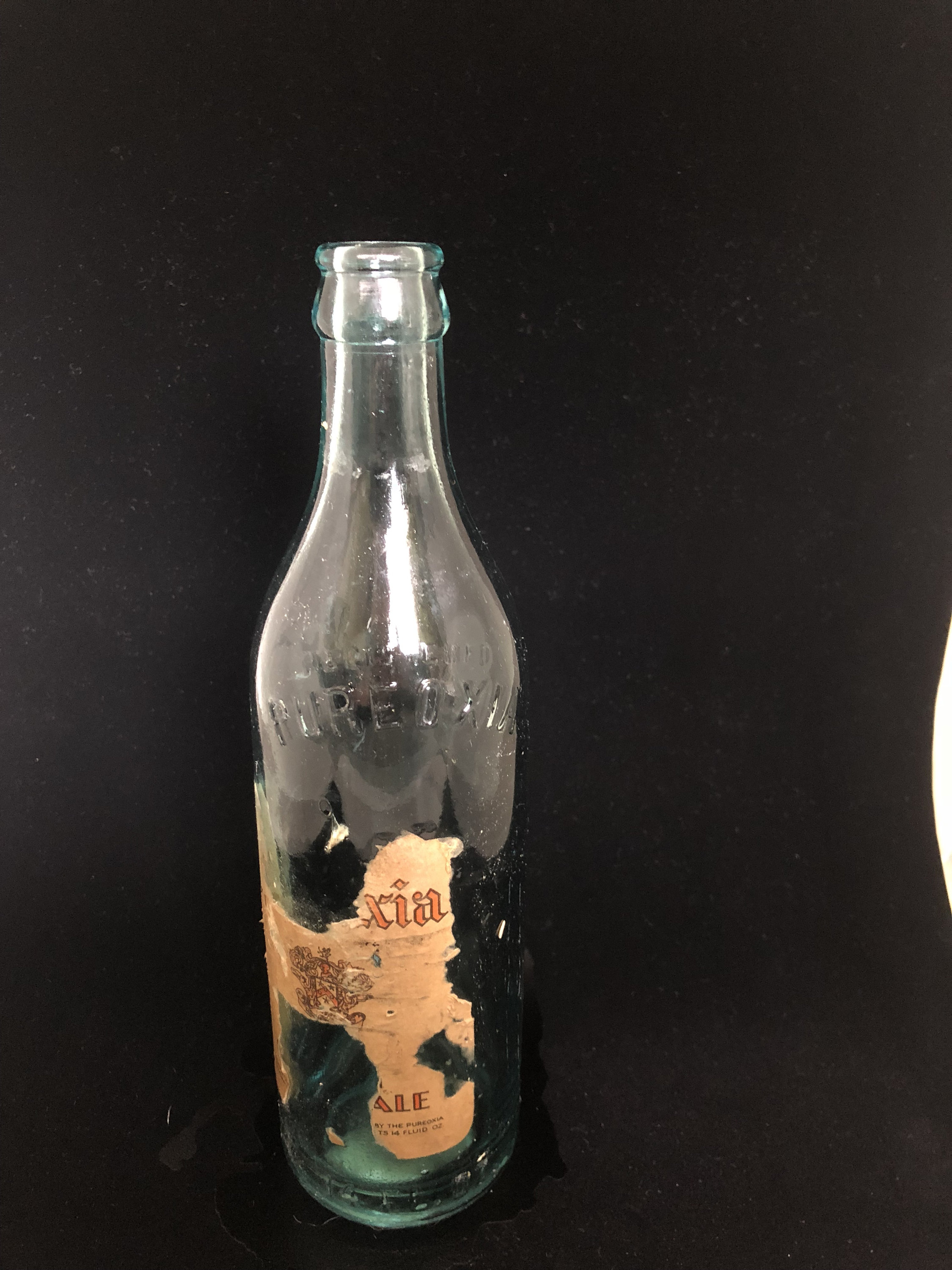 Teal Pureoxia Vintage Soda Bottle Collectible - Etsy Ireland