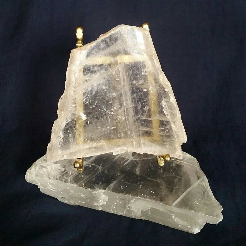 Crystal Selenite Quartz Crystal Home Decor / Raw Selenite Slab - Etsy