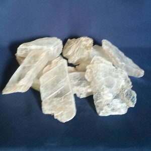 SALE / 1 Lb. Raw Selenite Crystal / Selenite Slabs Crystal Grid ...