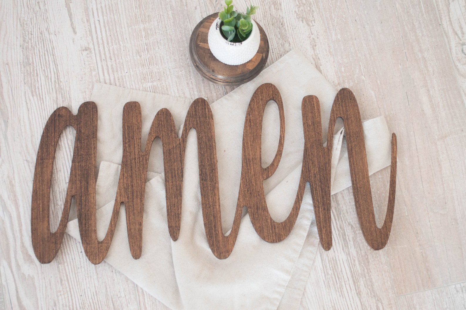 Amen Cutout Wood Amen Sign Wood Word Cutout Wood Cutout | Etsy