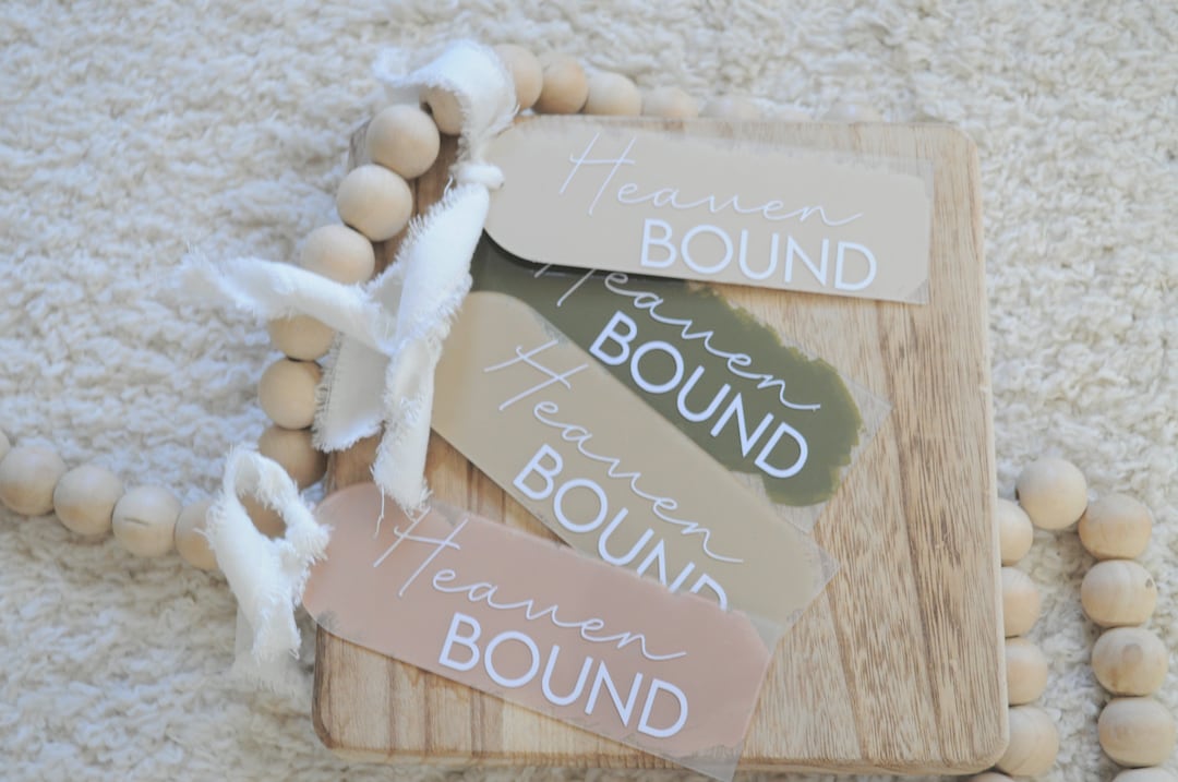 Acrylic Bookmark, Bible Bookmark, Christian, Bookmark, Heaven Bound ...