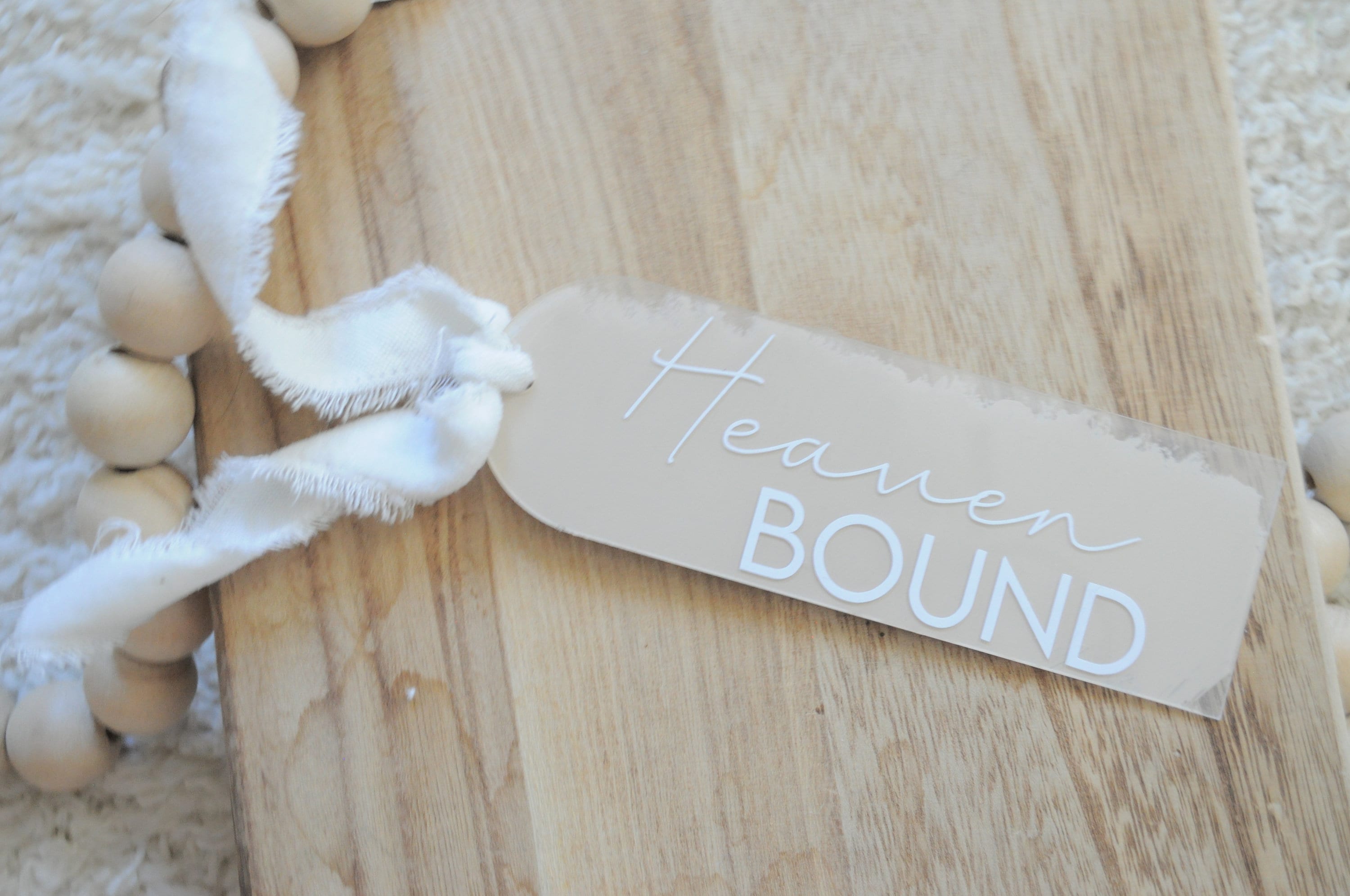 Acrylic Bookmark, Bible Bookmark, Christian, Bookmark, Heaven Bound ...