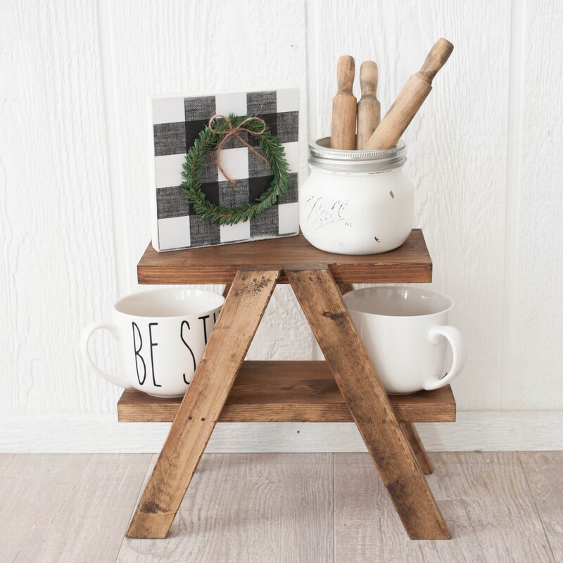 Rustic Ladder Shelf - Etsy