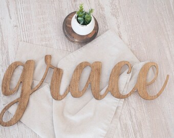 Grace Wood Sign - Etsy