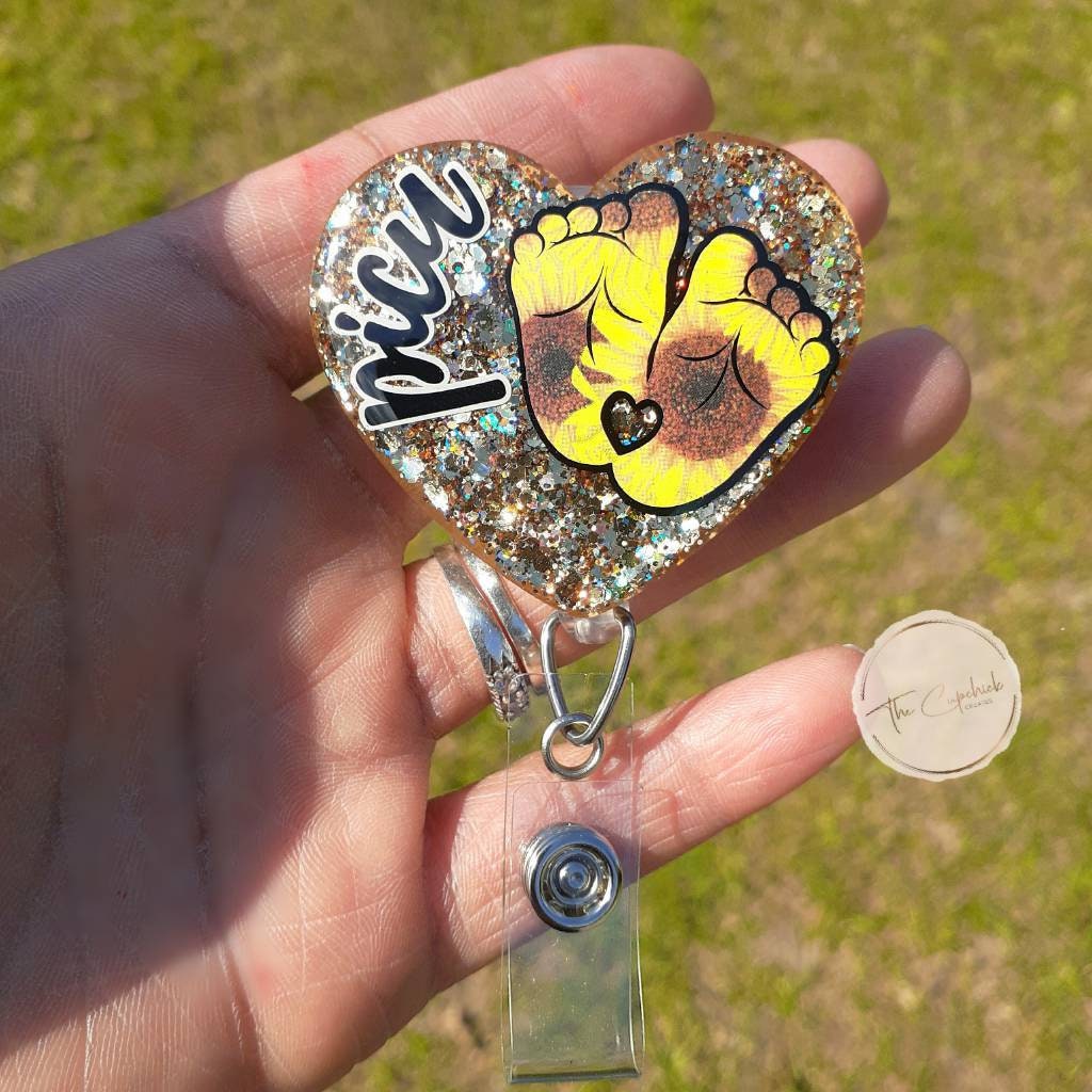 PICU Nurse Badge Reel, Love PICU Nurse Gift, Medical Office Gift ...