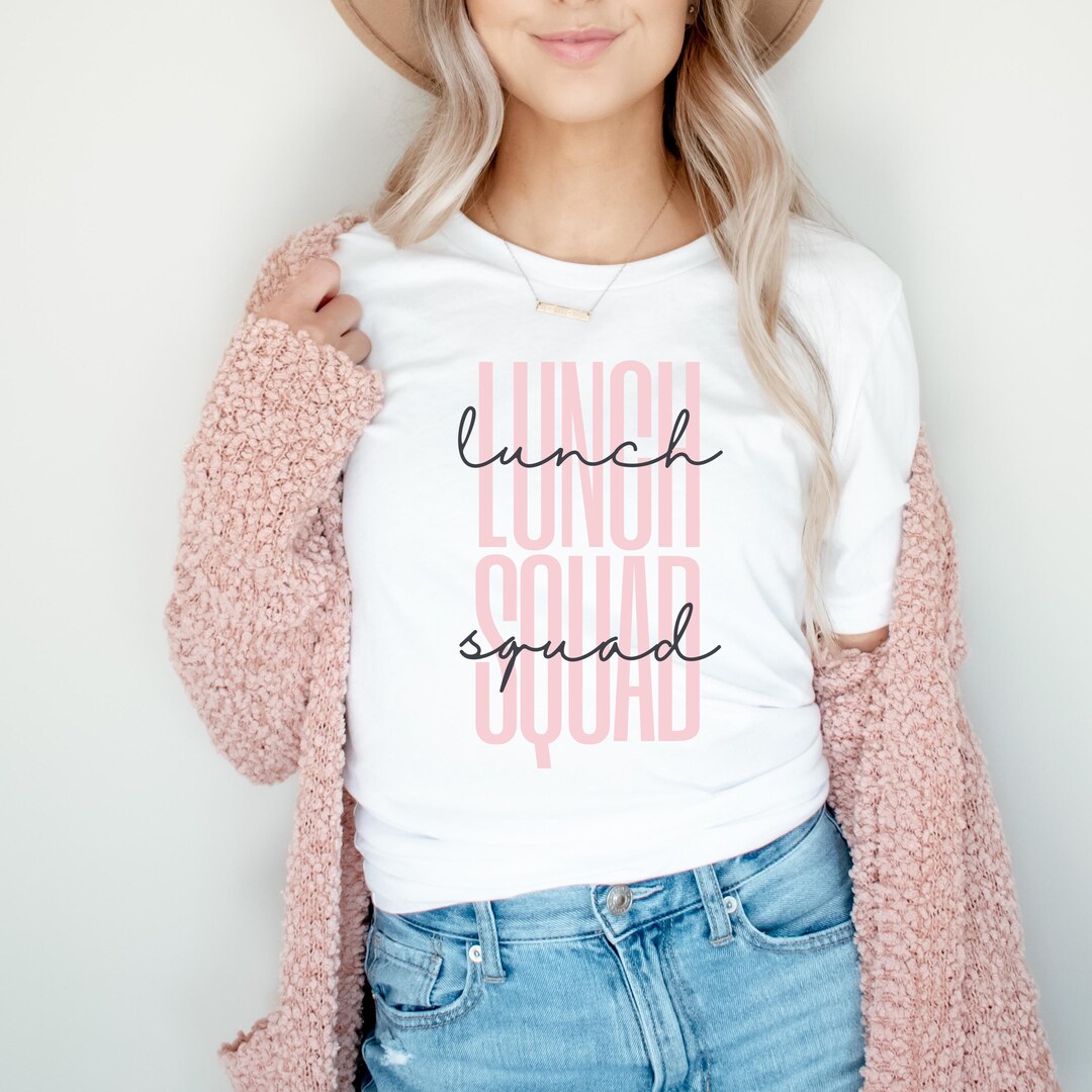 Lunch Squad Tshirt, Lunch Lady Shirts, Cafeteria Worker Tee, School ...