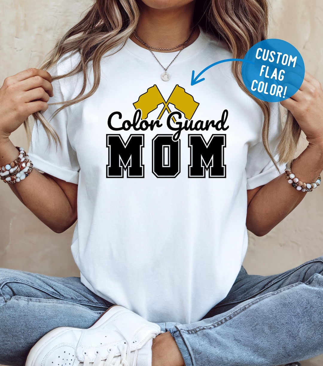 Custom Flag Color Guard Mom Shirt, Color Guard Mama Tshirts, Color ...