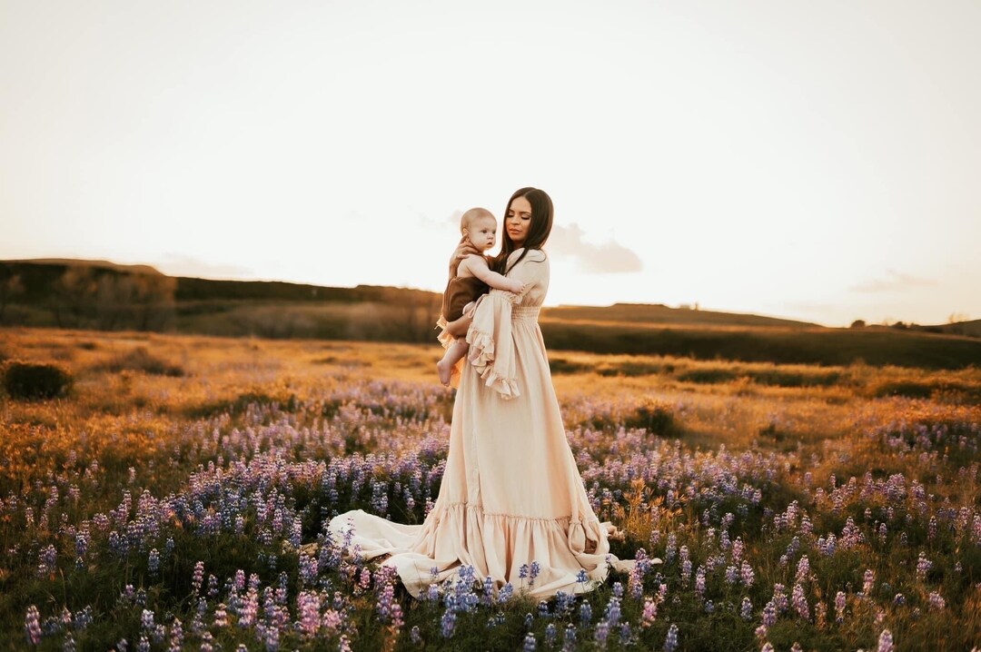 Wildflower Bohemian Maternity Dress for Pregnancy Photoshoot - Etsy