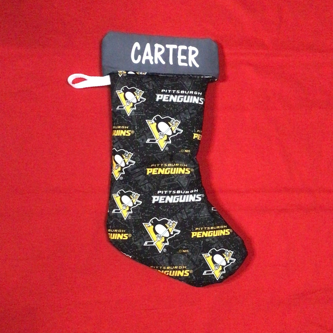 Pittsburgh Penguins Stocking Personalized Christmas Stocking Hockey ...