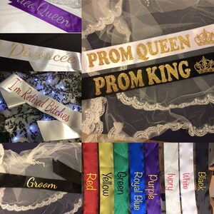 Retirement Sash / Customized Sash / Sweet 16 / Bride to Be / Bridesmaid ...