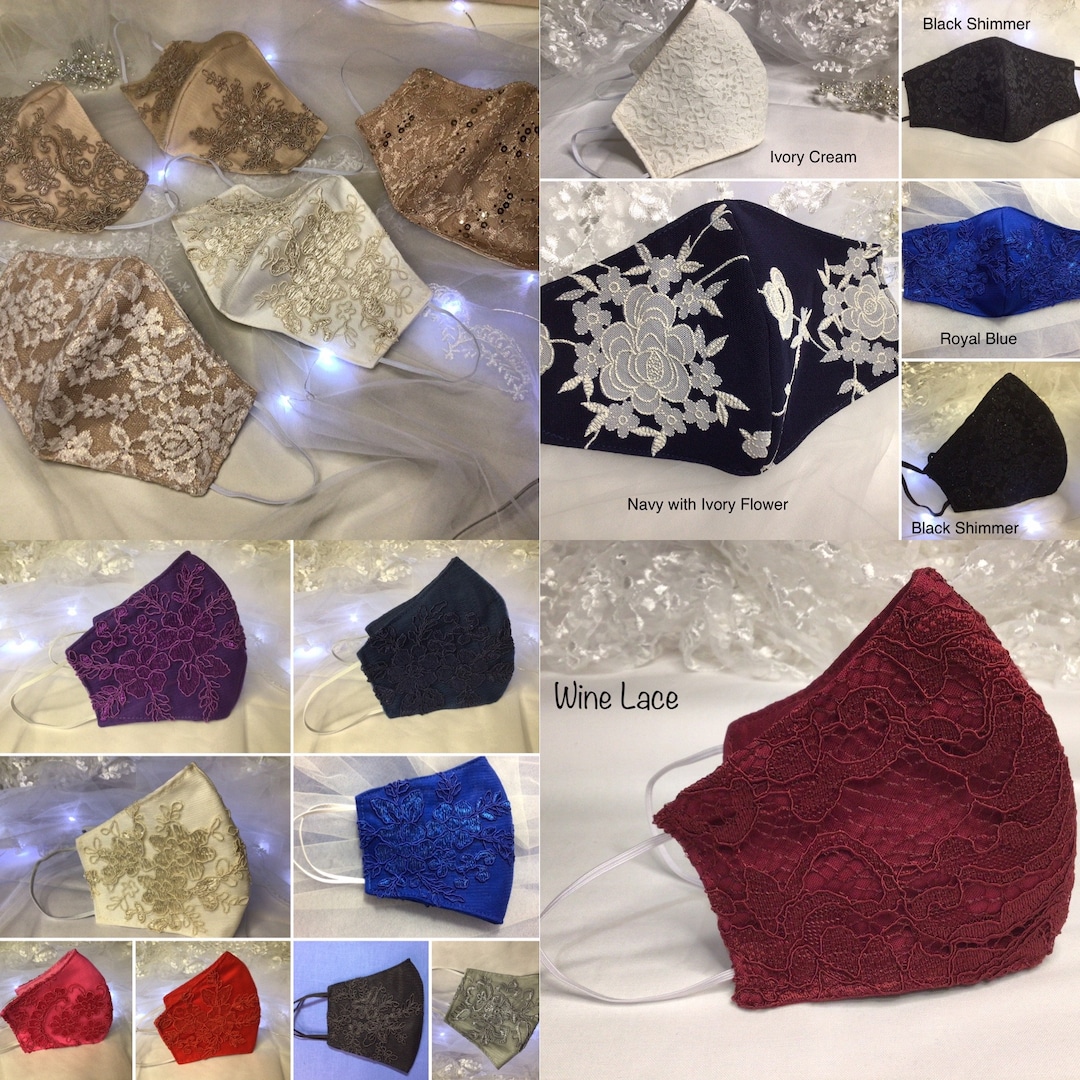 Elegant Face Mask Wedding or Special Event Mask Gala Face Mask ...