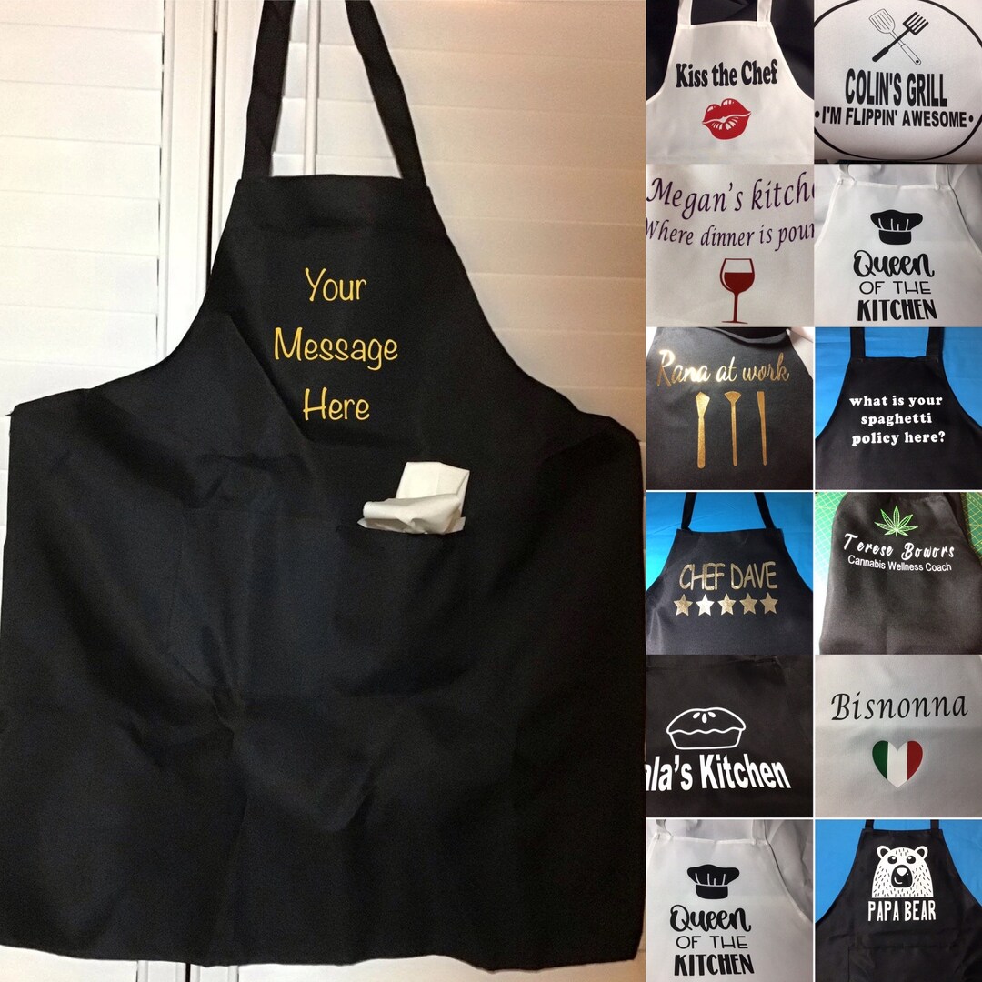 Apron Gift Exchange Personalized Apron With Pockets Customized Apron ...
