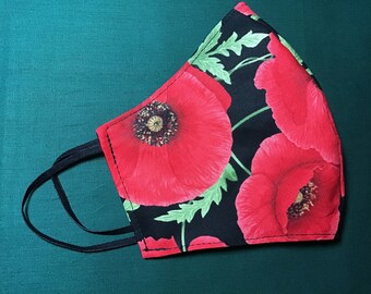 Poppy Face Mask | Etsy